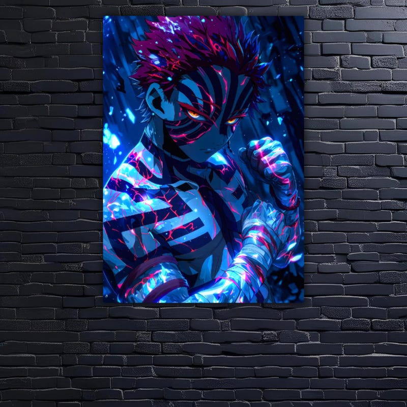 Akaza Poster Demon Slayer - Etsy