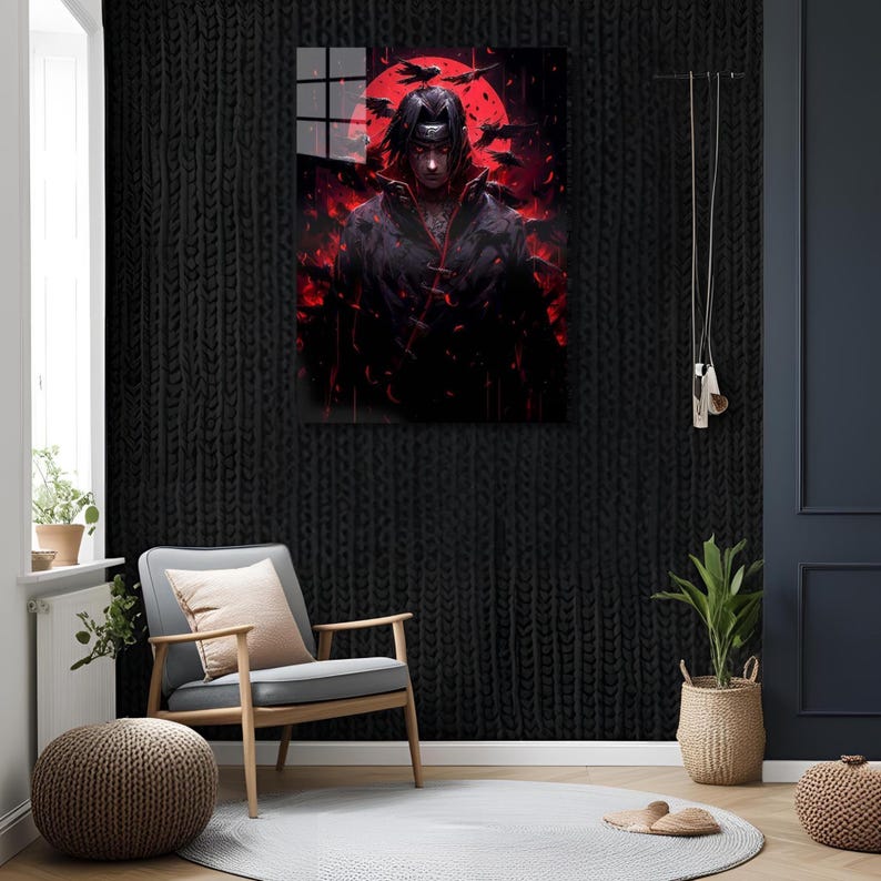 Itachi Uchiha Metal Wall Art: UV Print Naruto Anime Decor - Etsy Australia