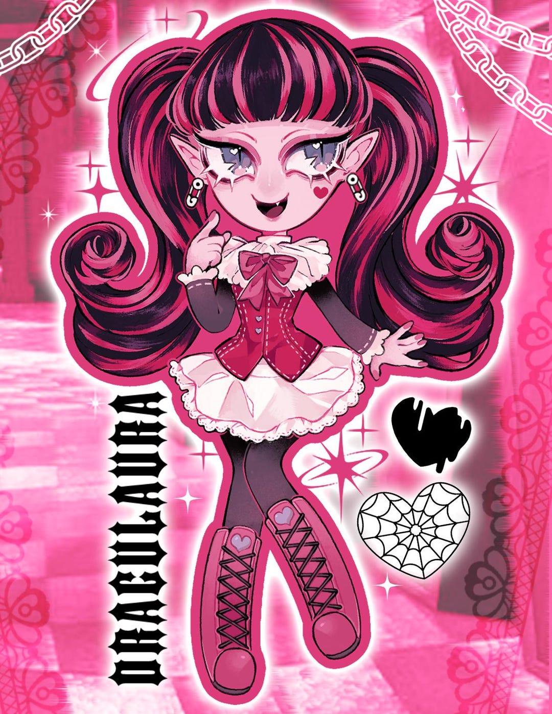 Draculaura Print - Etsy