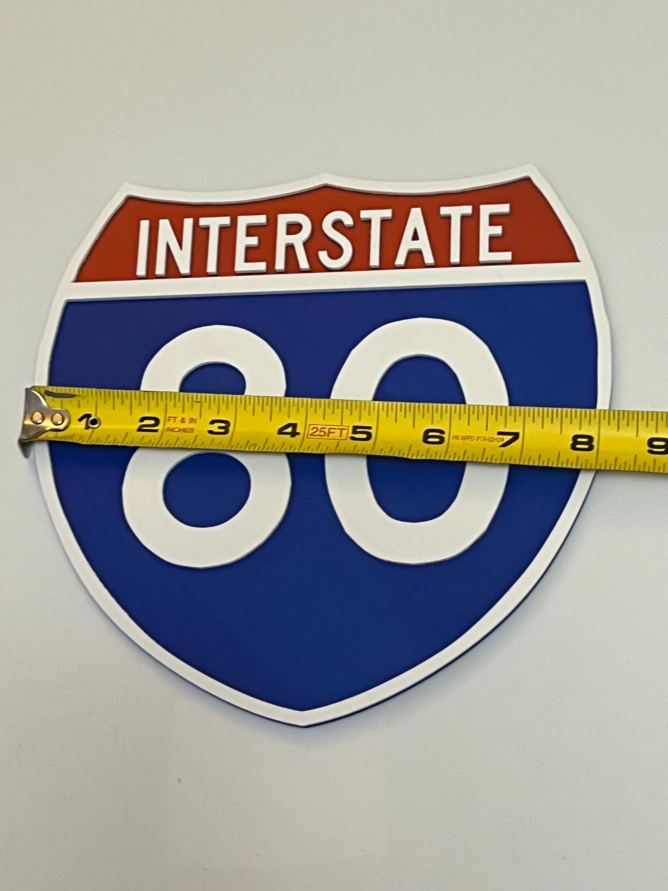 Customizable Interstate Sign - Etsy