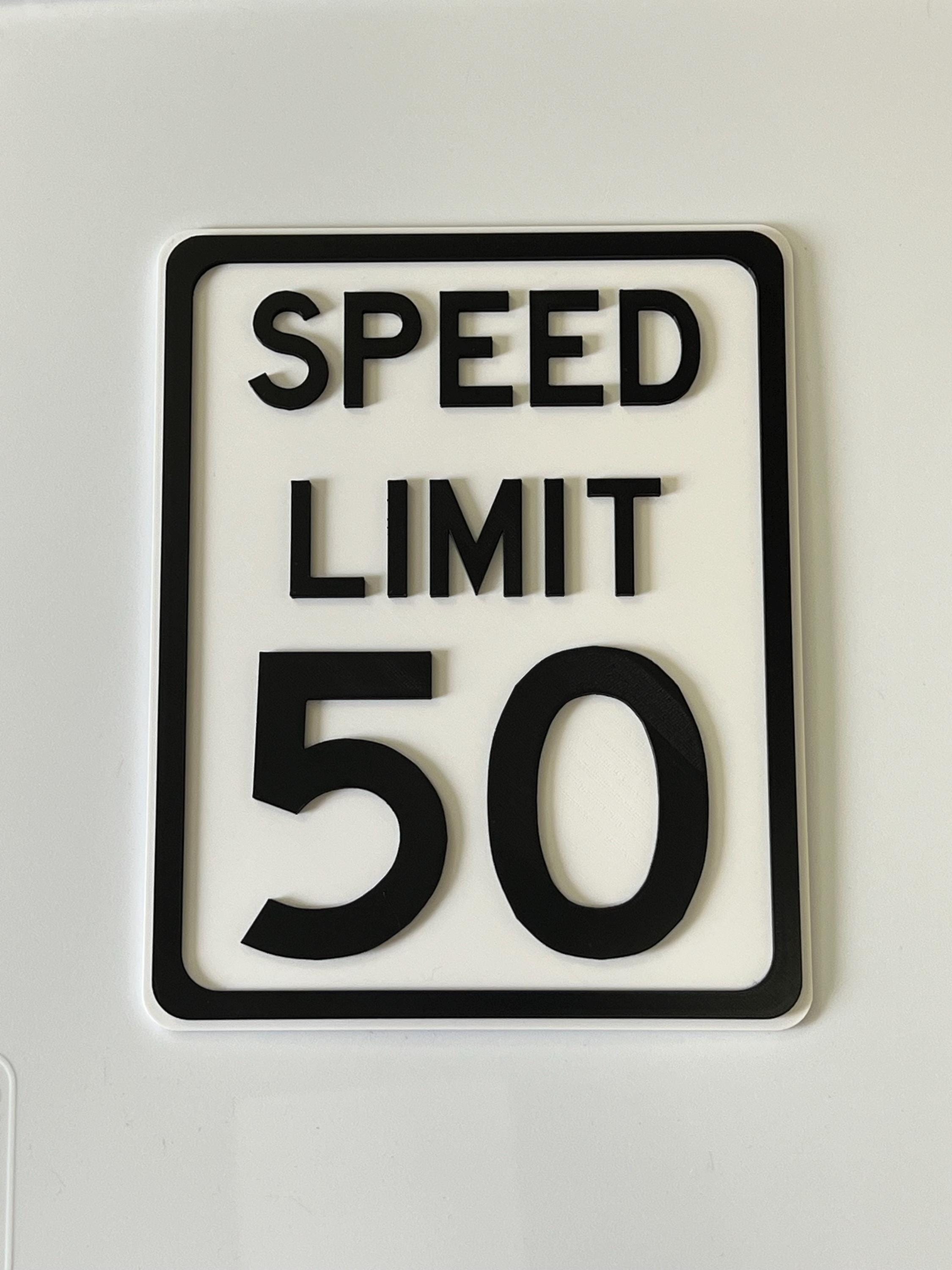 Customizable Speed Limit Sign - Etsy