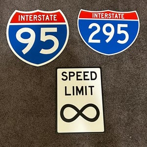 Customizable Interstate Sign - Etsy