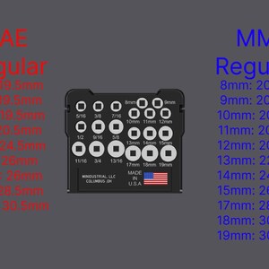 Impact Socket Organizer 3/8” DR (for MILWAUKEE PACKOUT 48-22-8435) - Etsy