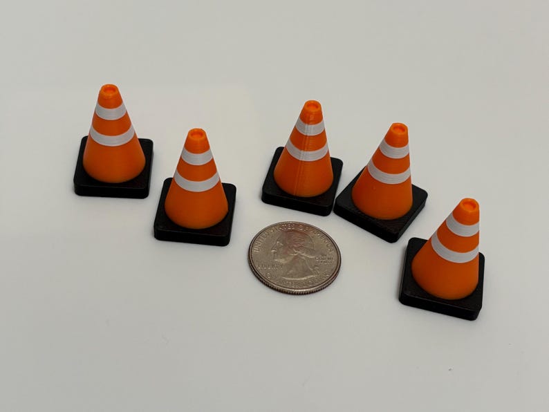 Mini Traffic Cones (4 - Pack) - Etsy