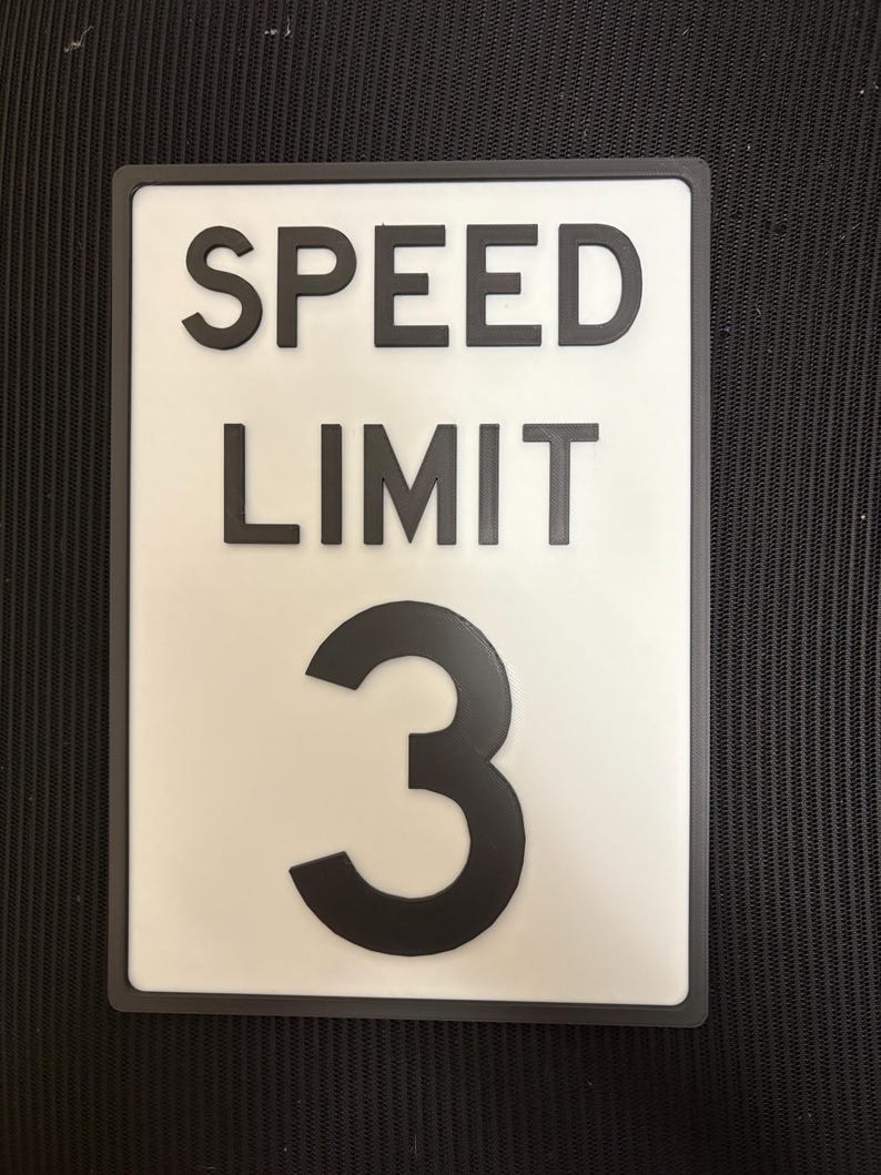 Customizable Speed Limit Sign - Etsy