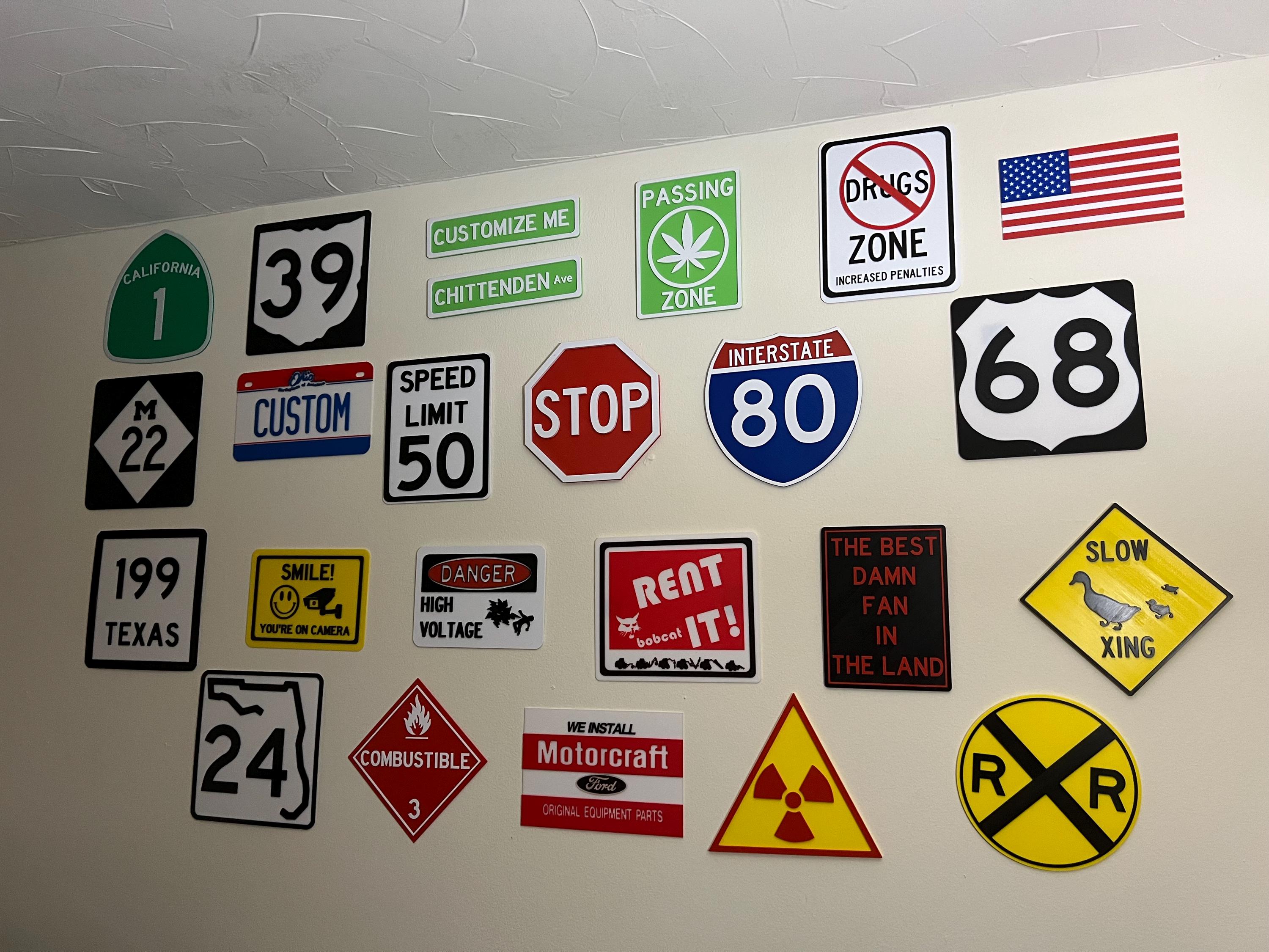 Customizable Interstate Sign - Etsy