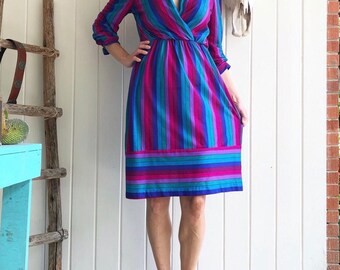 Vibrant Color Dress | Etsy