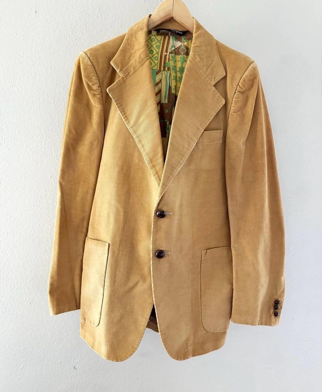 Amazing Vintage Montgomery Ward Mens Corduroy Beige Jacket. American ...