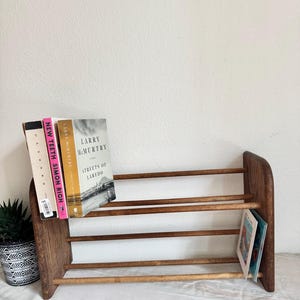 Double Hangable Wooden Book Rack. Tabletop Book Rack. Small Book Shelf ...
