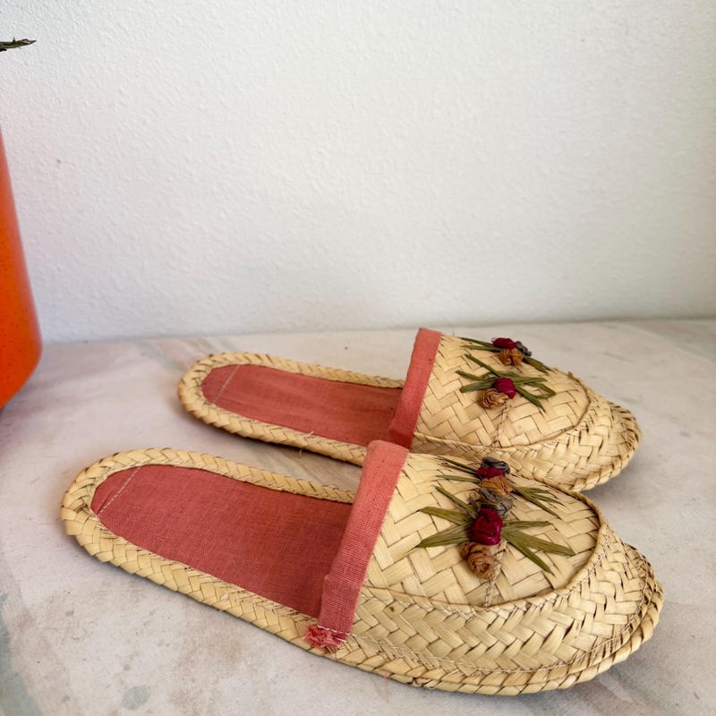 Straw Sandals - Etsy
