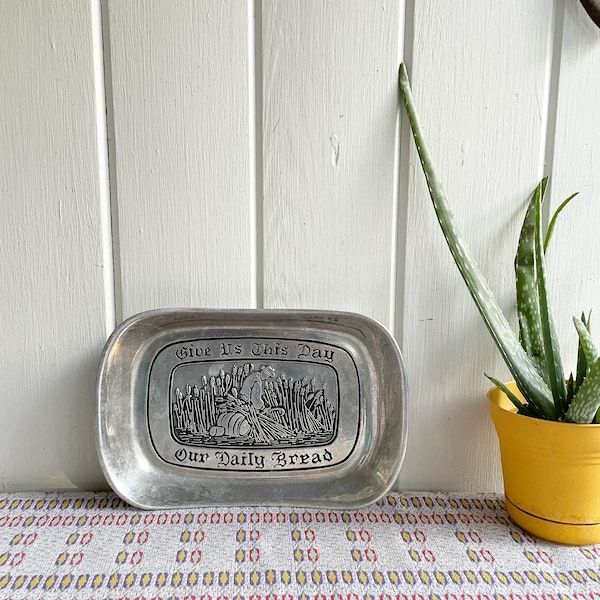Give Us This Day Our Daily Bread Vintage Plate - Etsy