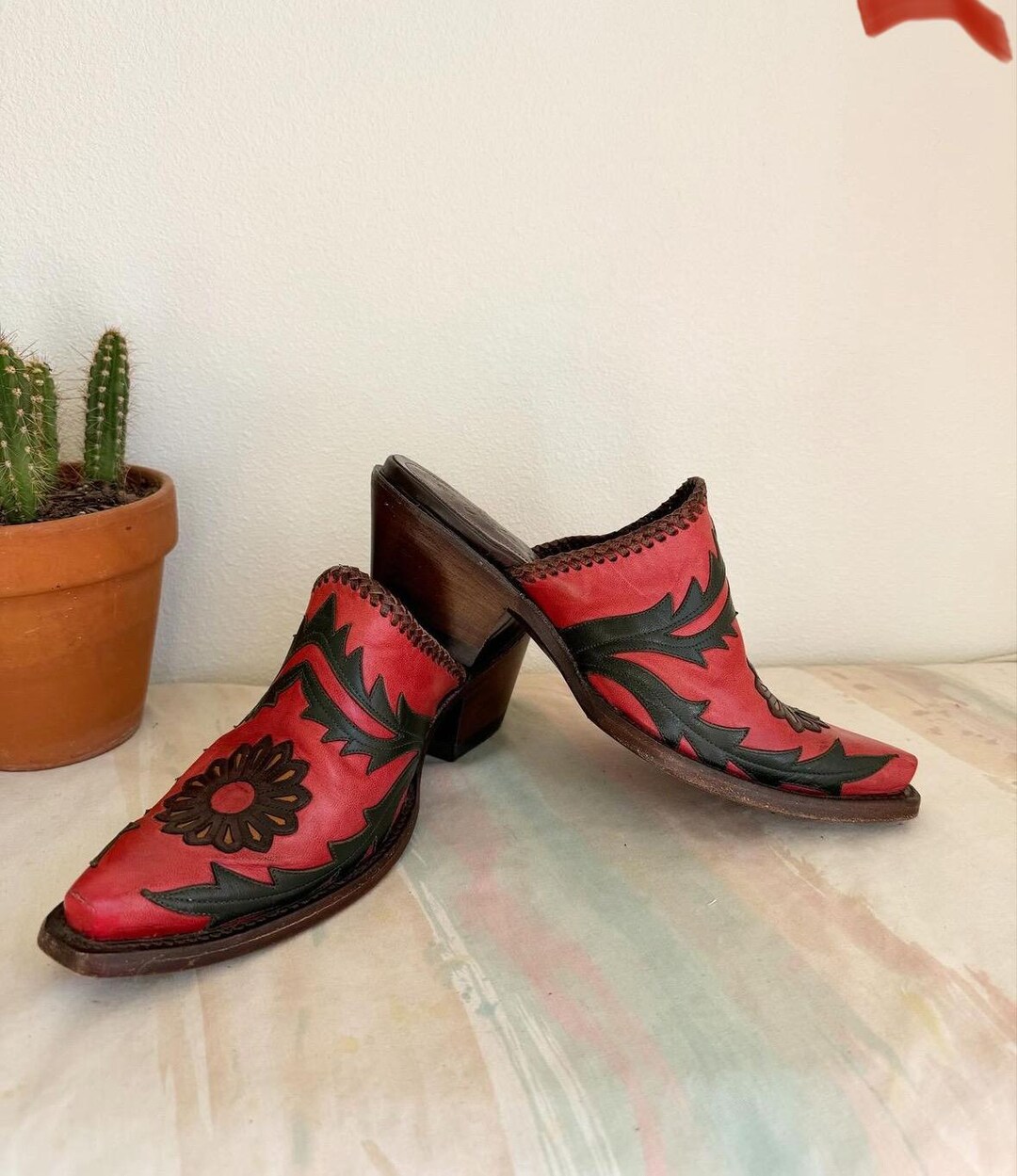 Vintage Size 11B Womens Western Mules by Azulado. Western Boots ...