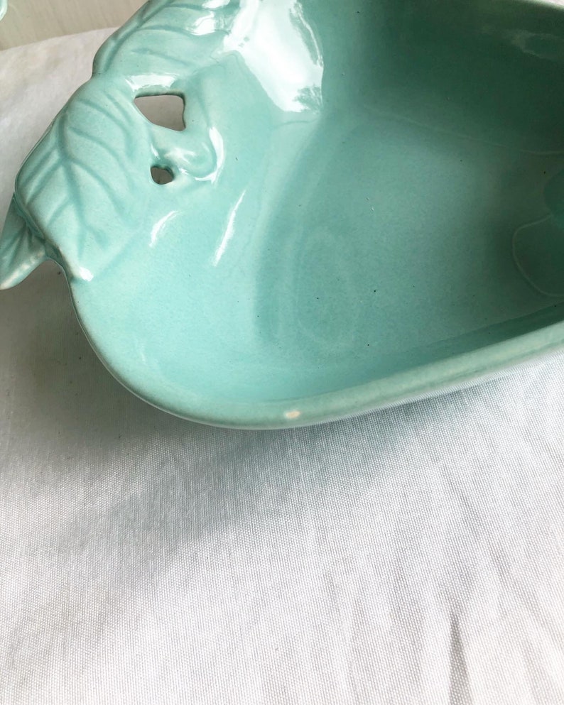 Vintage Turquoise Apple Shaped Serving Set by Hoenig of - Etsy