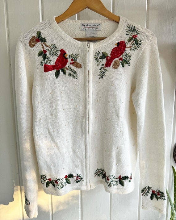 Vintage bird sweater zip - Gem