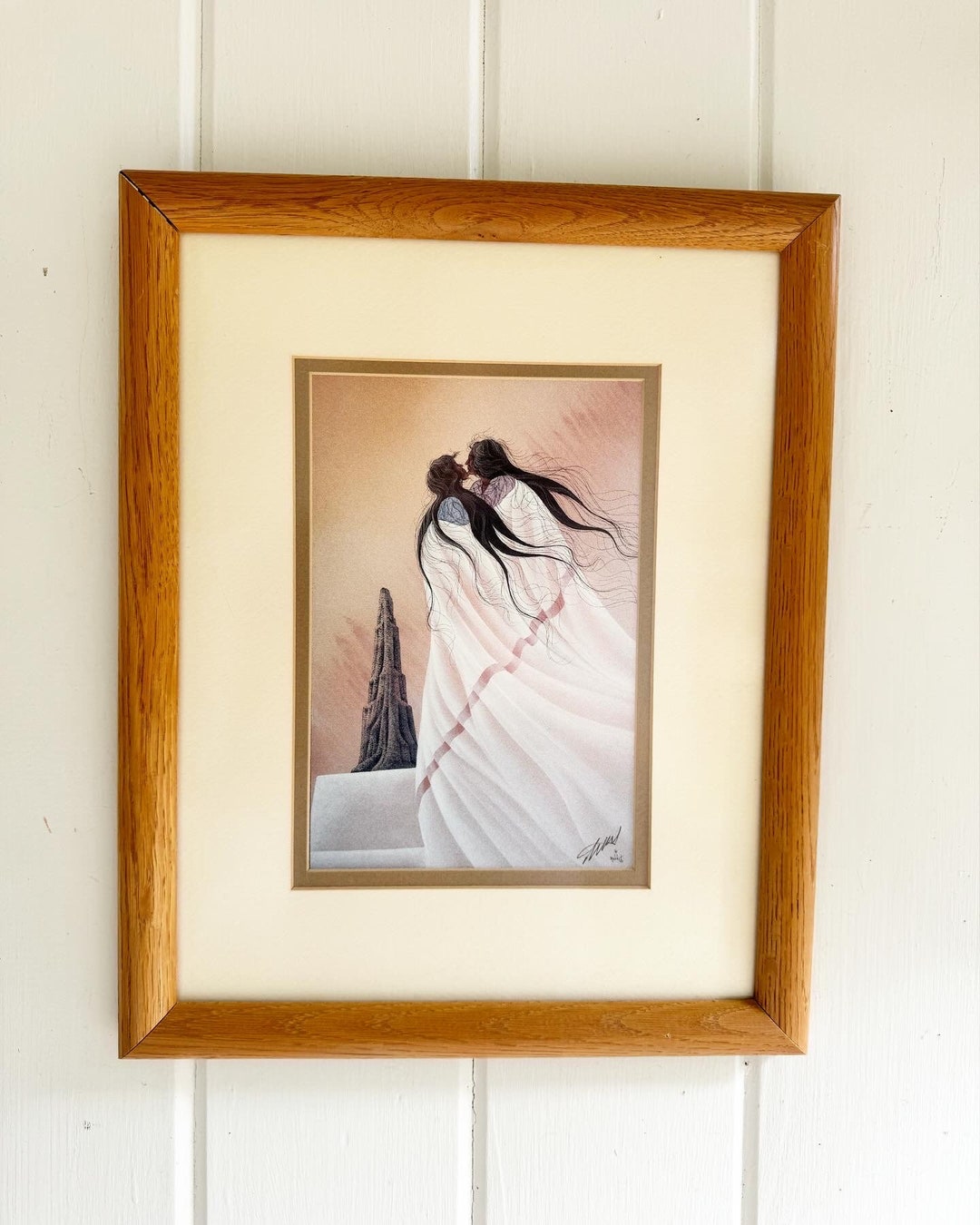 William Bill Rabbit Signed Native American Framed Art. - Etsy