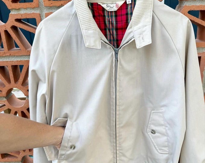 Vintage Sir-jac Blouson Racer Size 44 Plaid Checkered Lined 70s Retro ...