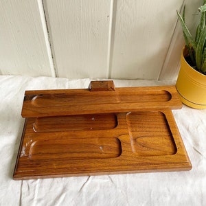 Men’s Vintage MCM Dresser Valet Wood Valet Storage Tray. Jewelry ...