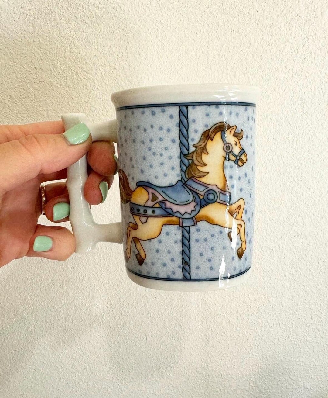 Vintage 1990’s Carousel Mug. the Design Travels Around the Mug. - Etsy