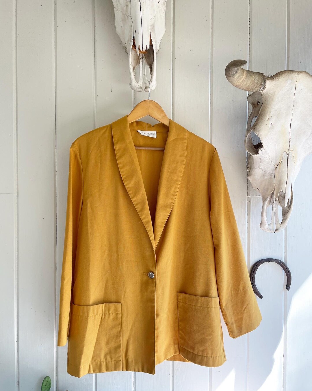 Vintage Casual Corner & Co. Golden Mustard Blazer. Fall Suit Jacket. - Etsy