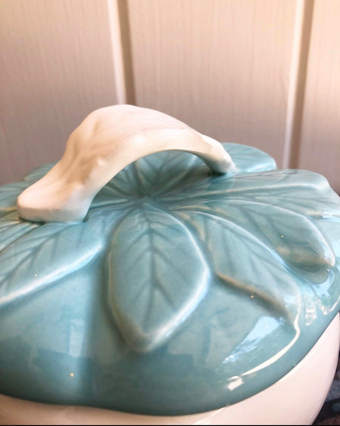 Vintage Turquoise Apple Shaped Serving Set by Hoenig of | Etsy