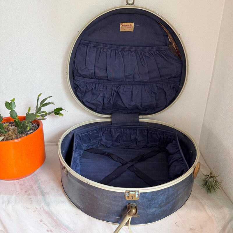 Round Suitcase - Etsy