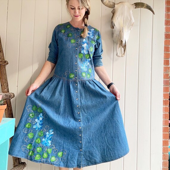 Vintage Sunbelt Hand Painted Puffy Paint Outlined Flowers on - Etsy