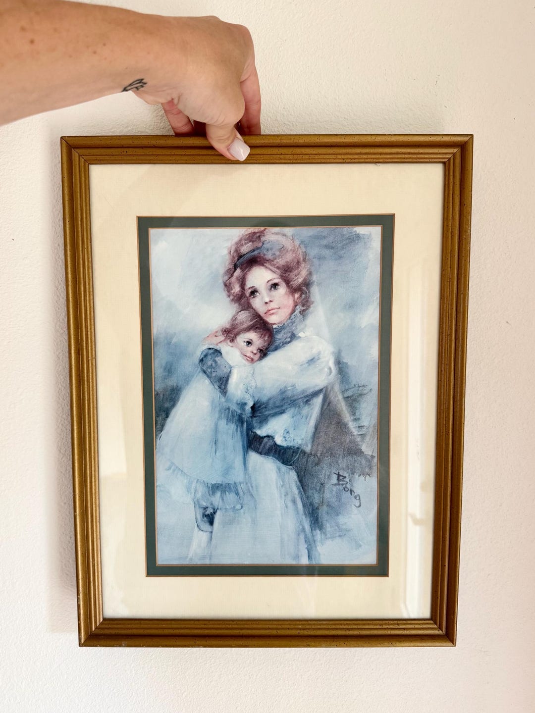 Irene Borg Watercolor Print, Mother With Child. Transart Industries ...