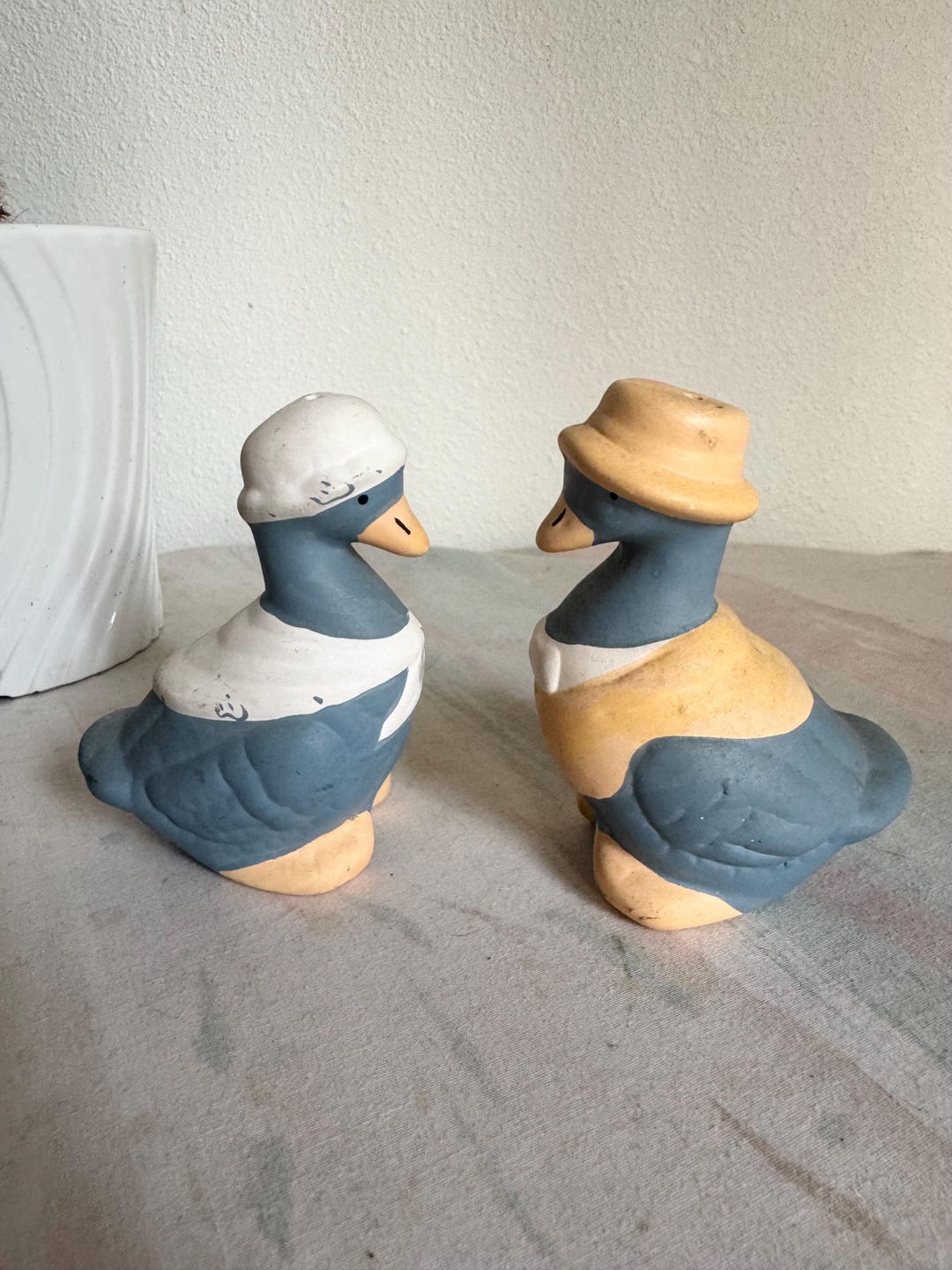 Ceramic Blue Geese Salt and Pepper Shakers Collectible Geese Blue and ...