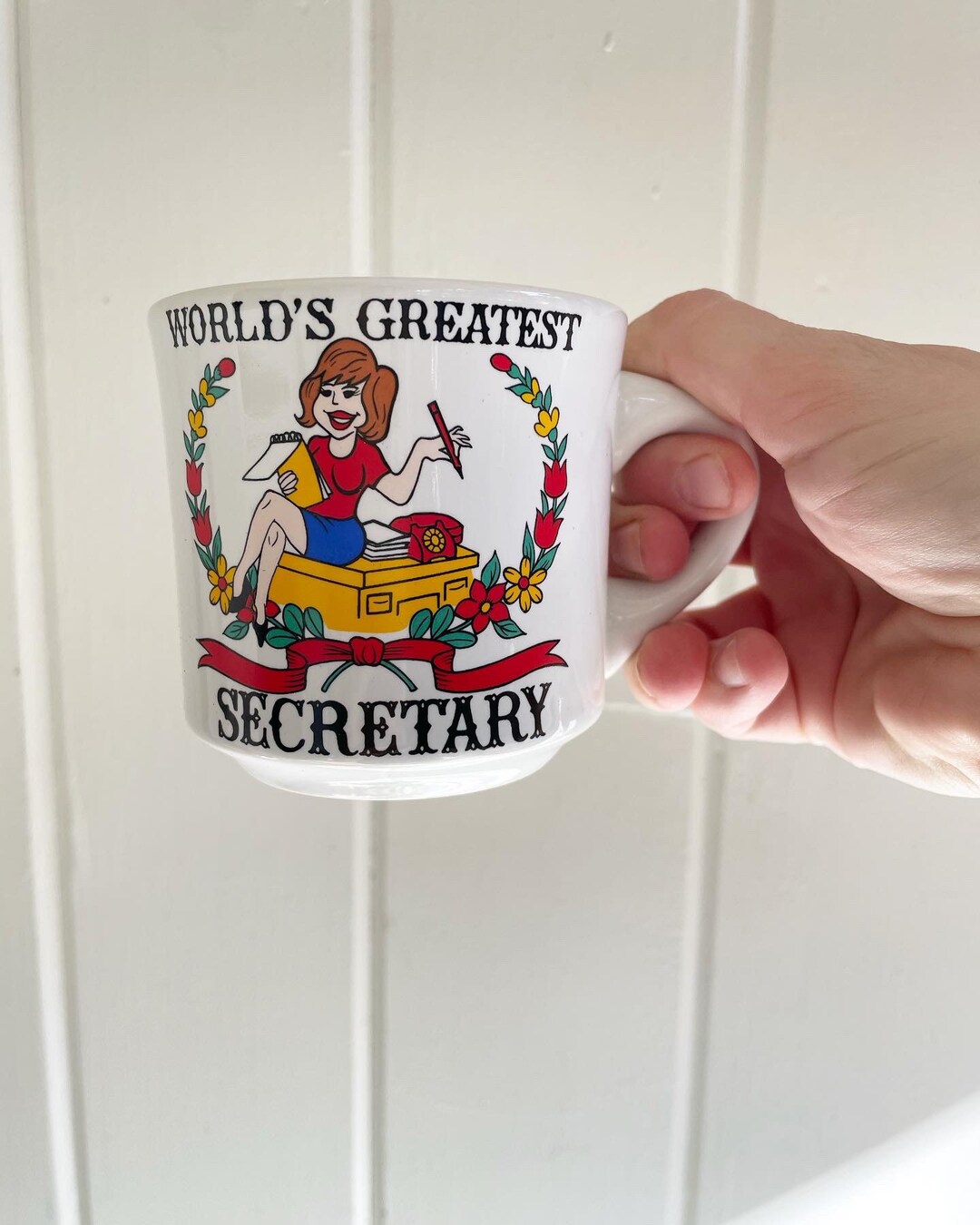 Vintage Papel Worlds Greatest Secretary Mug. - Etsy