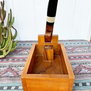 1980s Vintage Hand Carved Wooden Nut Cracker Canadian Goose Bird Box ...