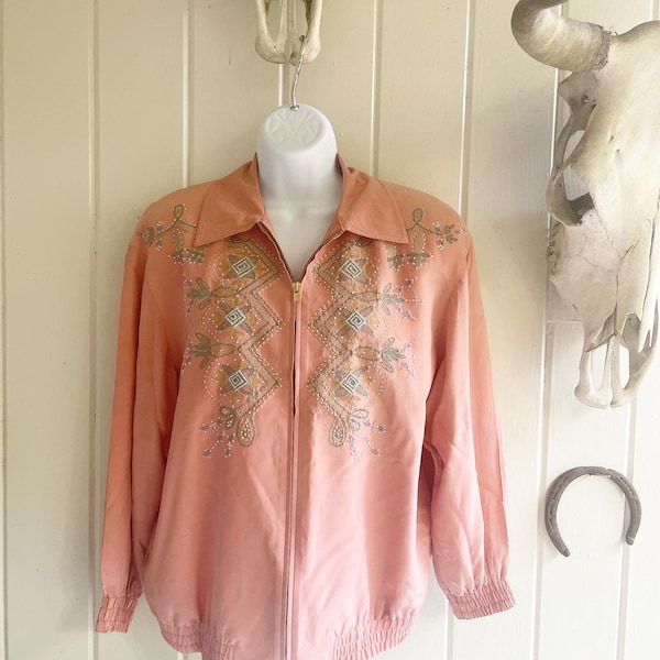 Beaded Silk Jacket - Etsy
