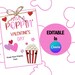 Printable Have a Popping Valentine's Day Card, Popcorn Valentine Tag ...