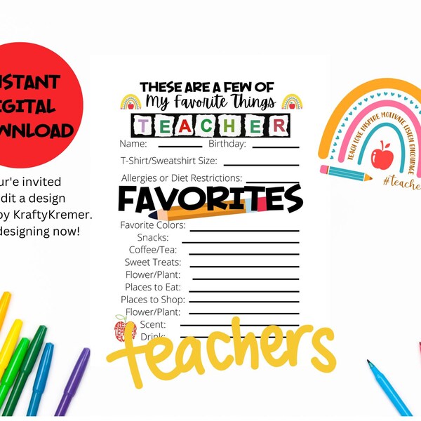 Gift Exchange Questionnaire - Etsy