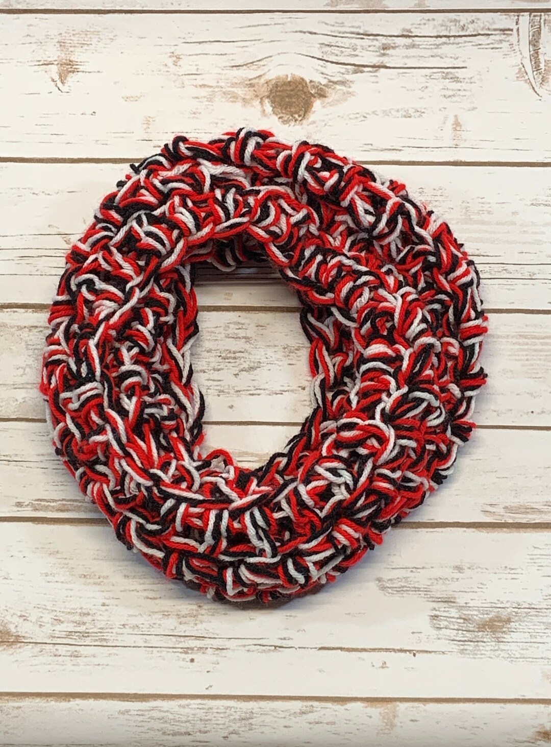 Handmade Atlanta Falcons Themed Crochet Cowl Scarf - Etsy