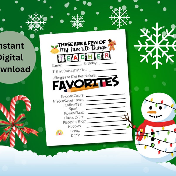 Employee Christmas Wish List Template - Etsy