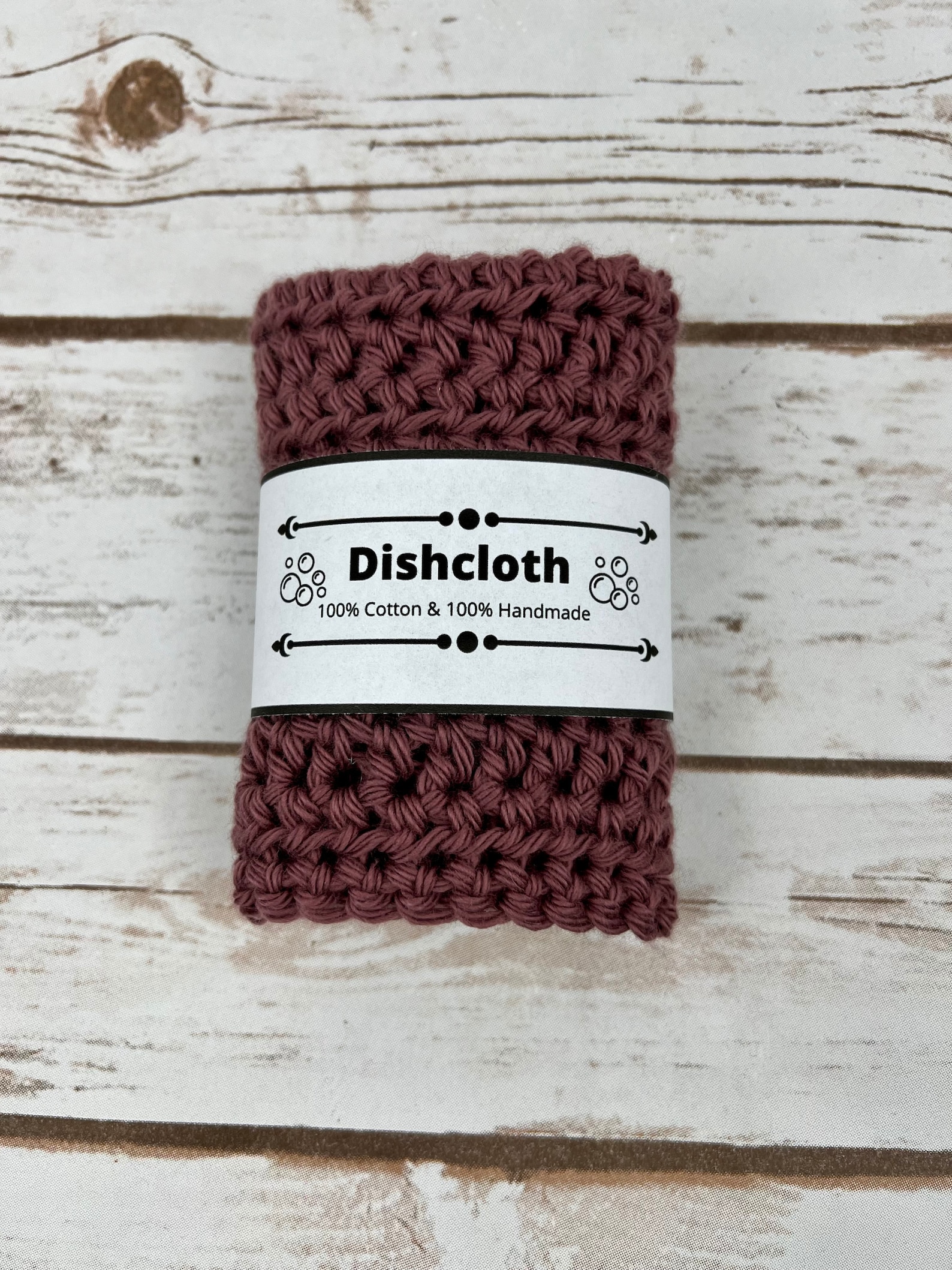 Dishcloth Printable Wrap Labels, Crochet Knit Wrap Around Tags, PDF ...