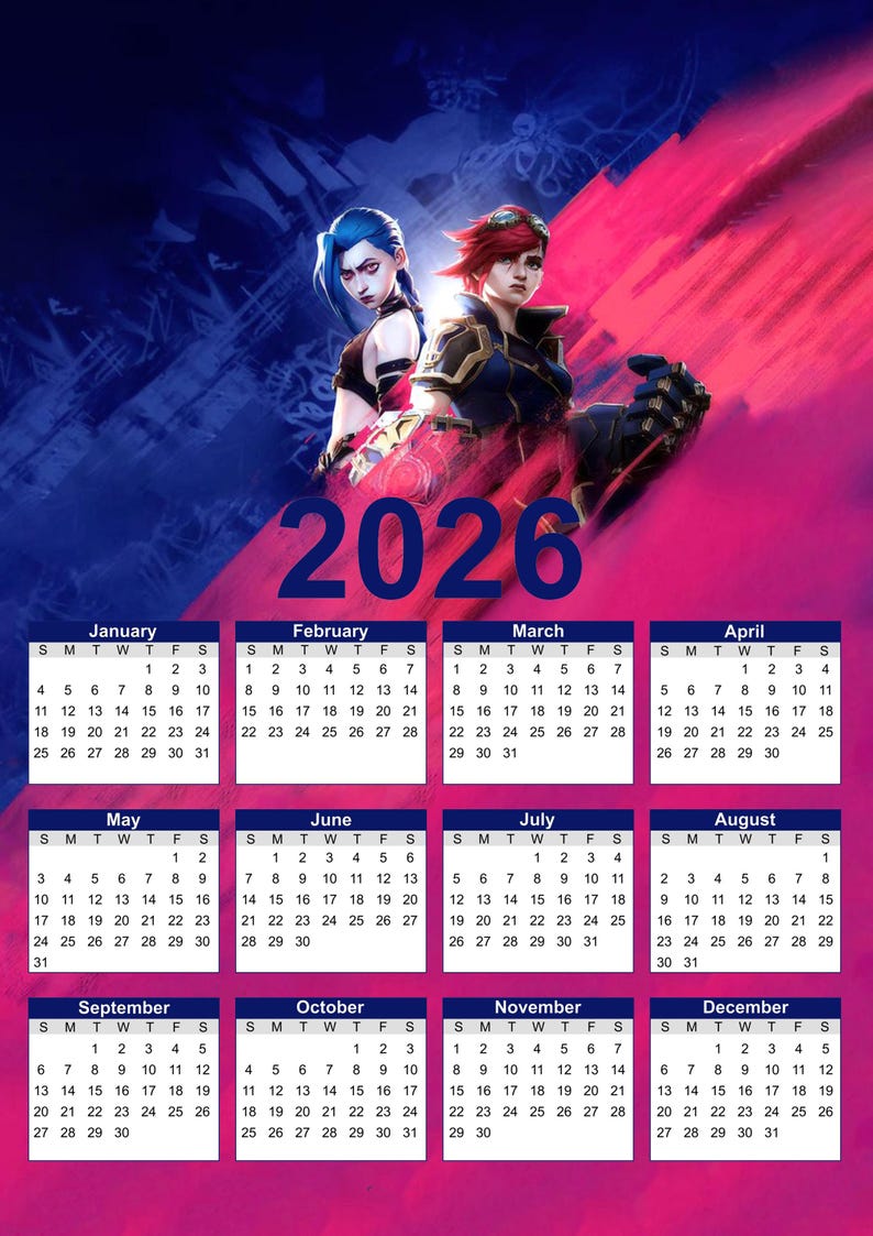 A4 Arcane Calendar 2026 – Unique Fan Projects - Etsy Australia