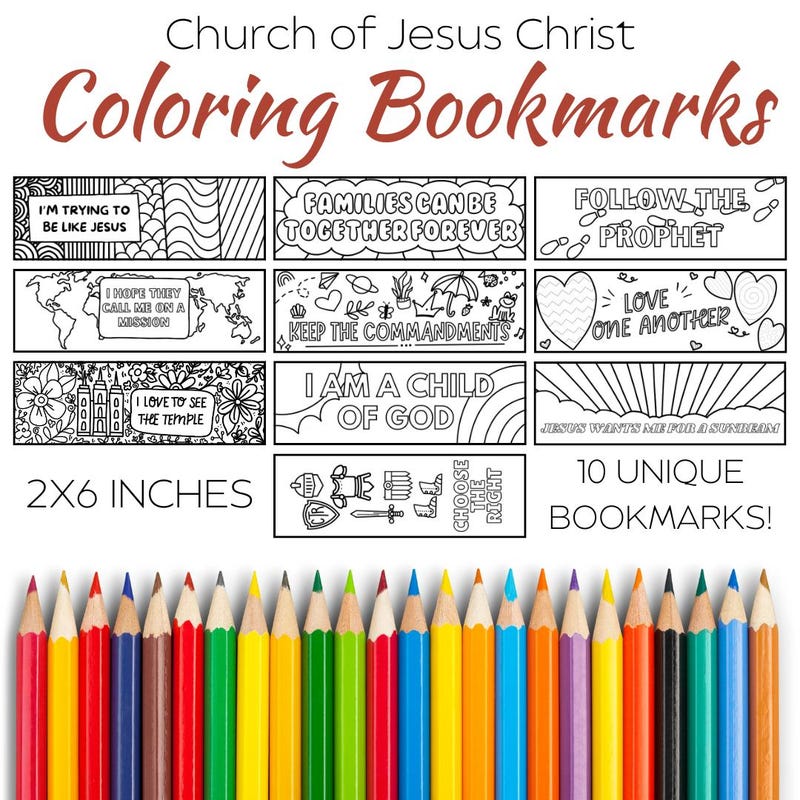 Jesus Coloring Bookmark - Etsy