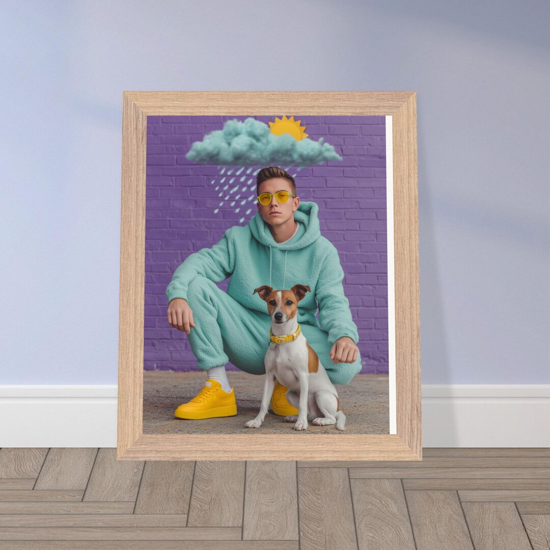 Jack Russell Art Print: "forecast Faboulous (1/3 Set)". Dog Portrait ...
