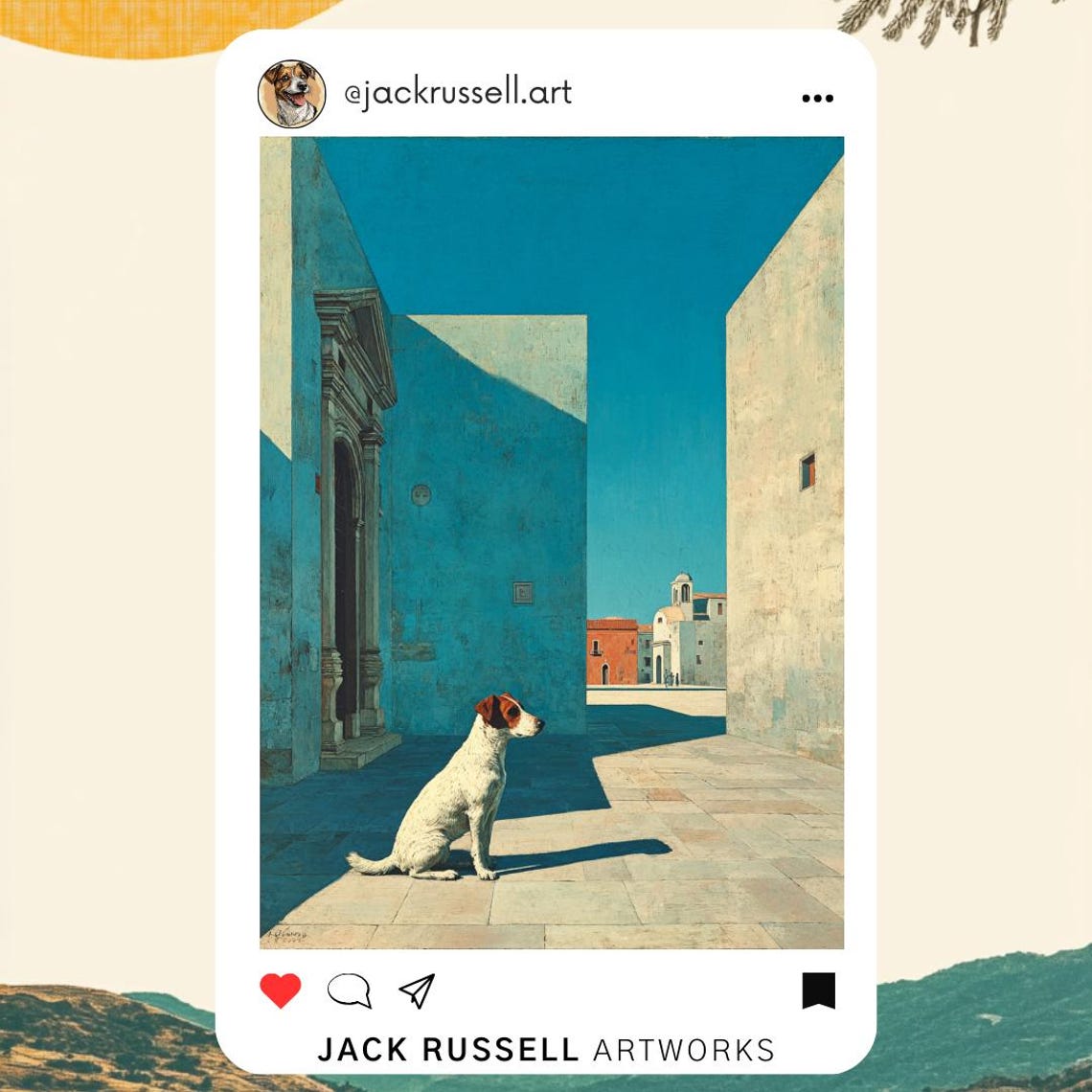PRINTABLE ART - Wise Jack Russell's Patient Wait - Etsy