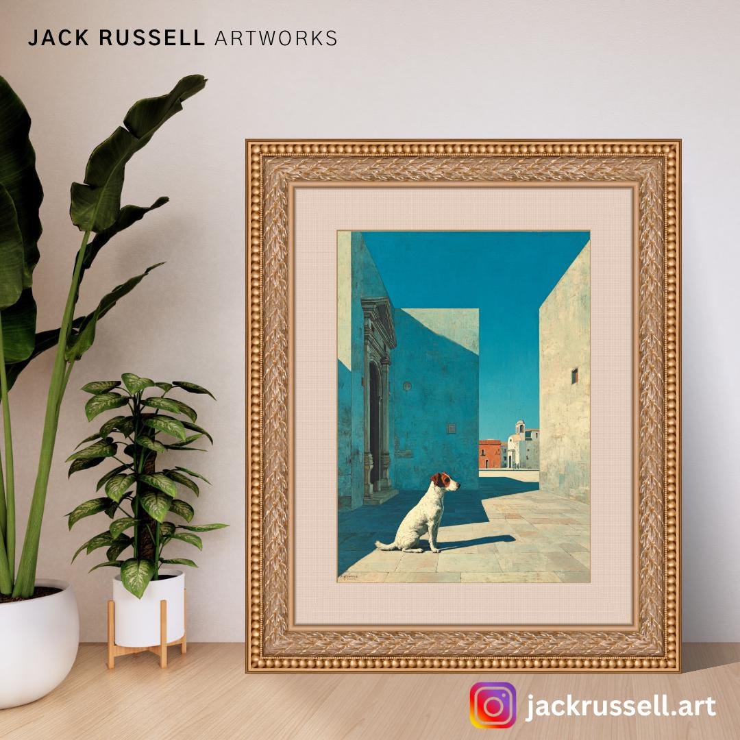 PRINTABLE ART - Wise Jack Russell's Patient Wait - Etsy