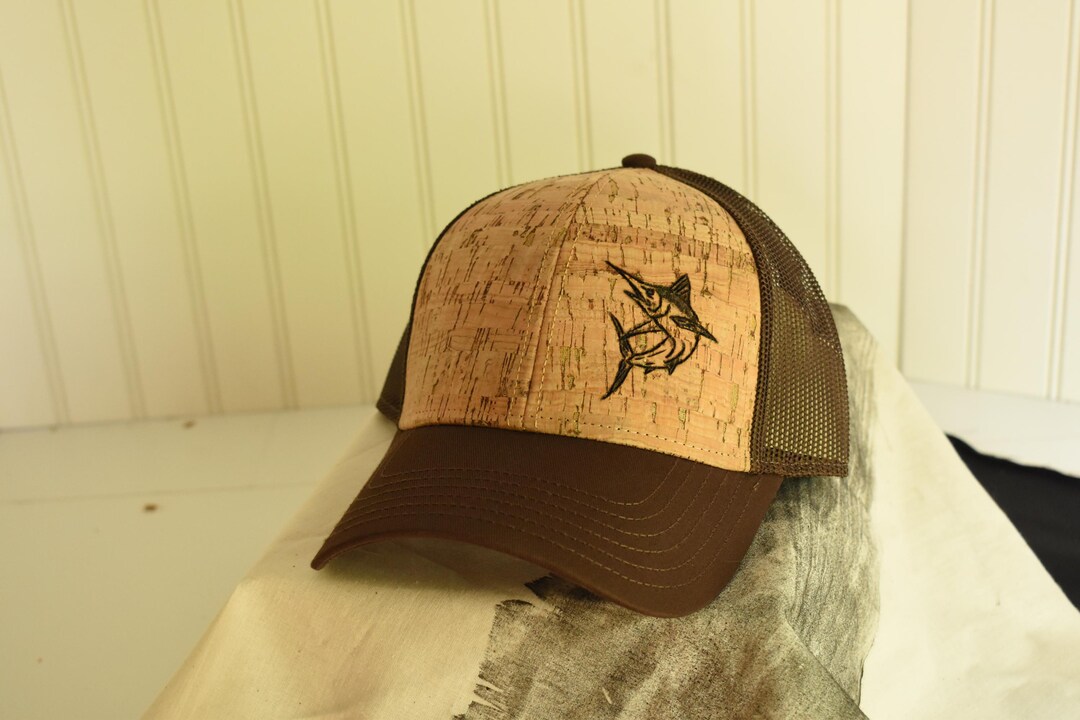 Marlin Fish Cork Trucker Hat - Etsy