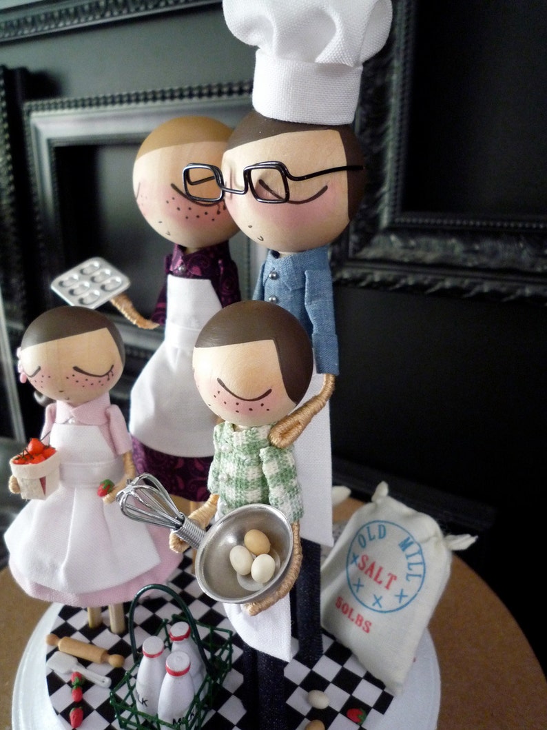 Wedding Cake Topper With Chef Theme as Seen in Sur La Table, Custom ...