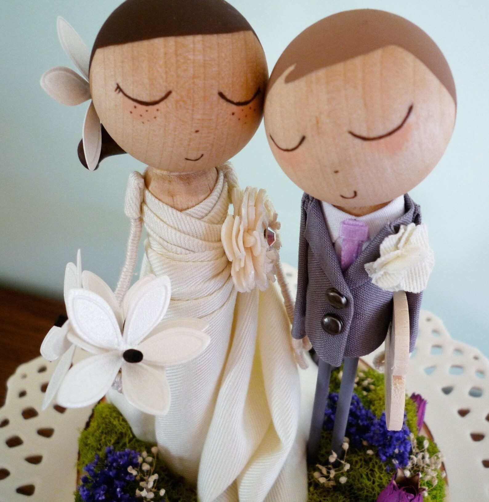 Custom Keepsake Wedding Cake Topper With Custom Wedding Dress | Etsy