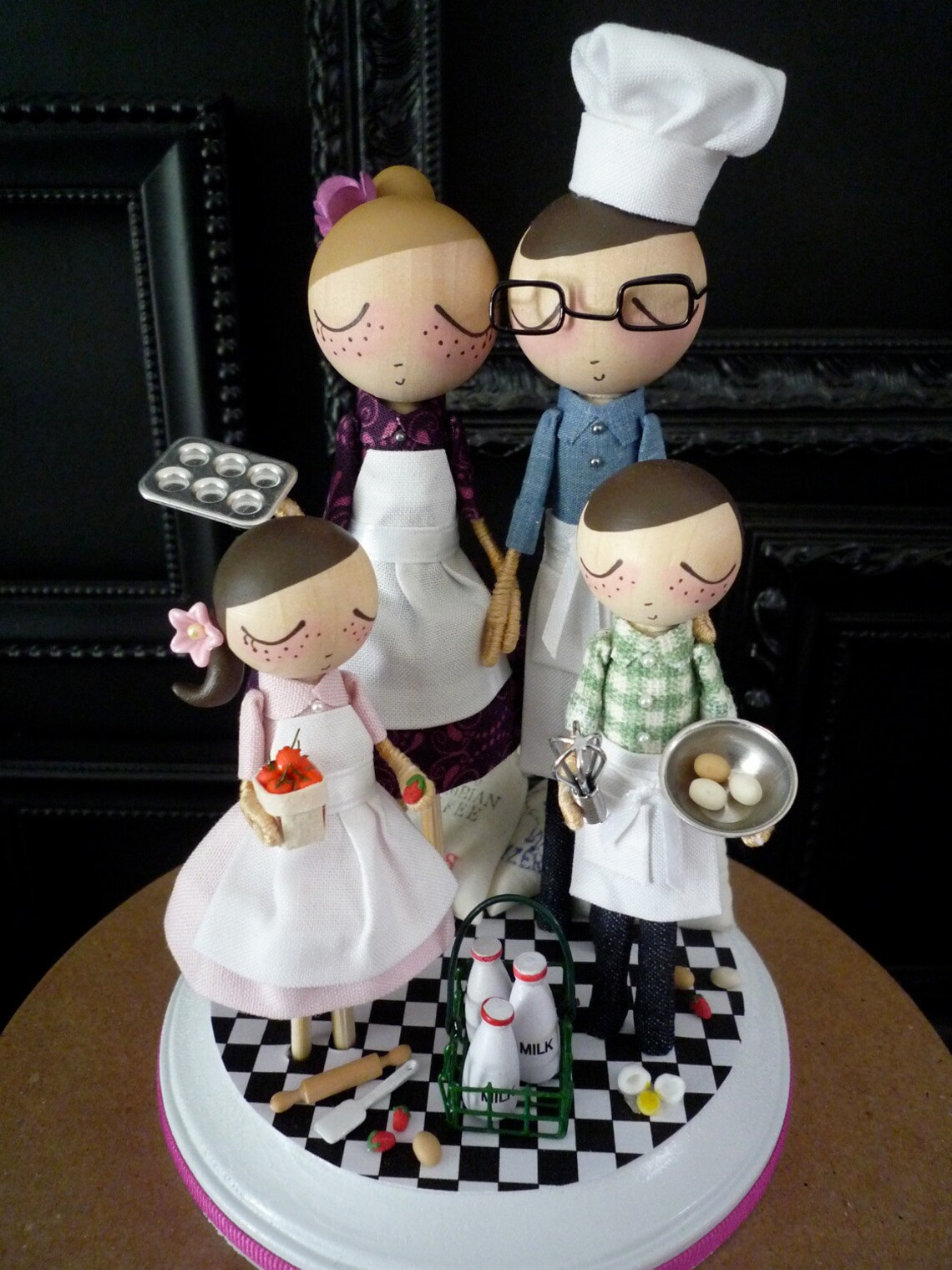 Wedding Cake Topper With Chef Theme as Seen in Sur La Table, Custom ...