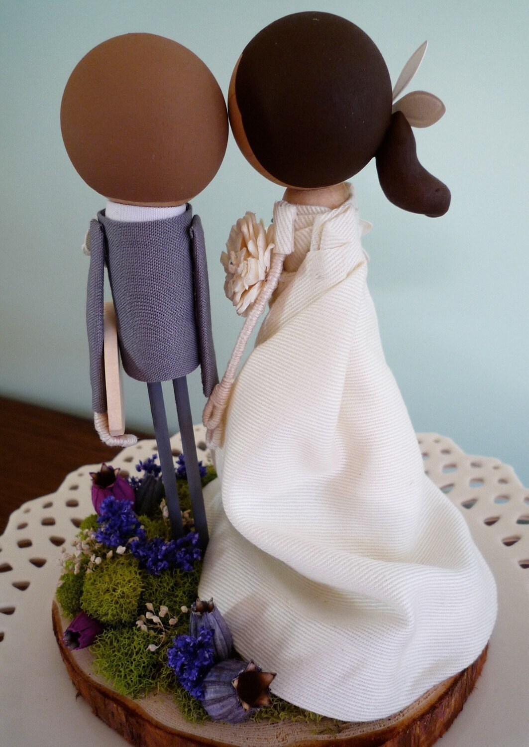 Custom Keepsake Wedding Cake Topper With Custom Wedding Dress | Etsy