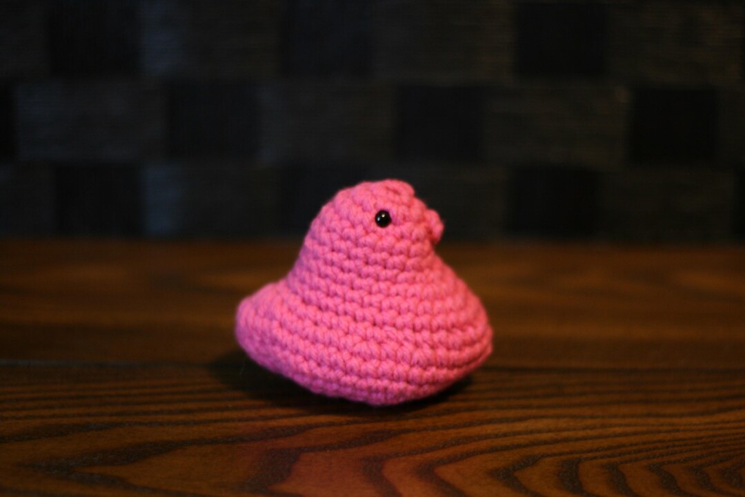 Handmade Peep-inspired Crochet Chick, Easter Basket Stuffer, Cute ...