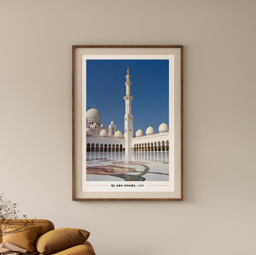 Abu Dhabi, Sheikh Zayed Grand Mosque, Printable Analogue Photo, Kodak ...
