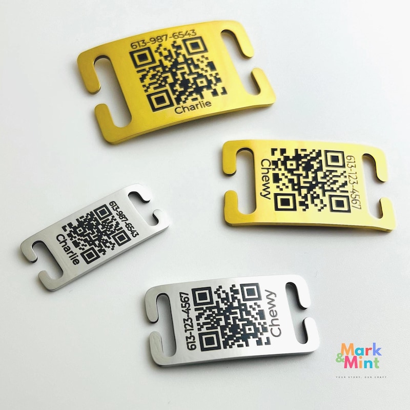 Qr Code Dog Tag - Etsy