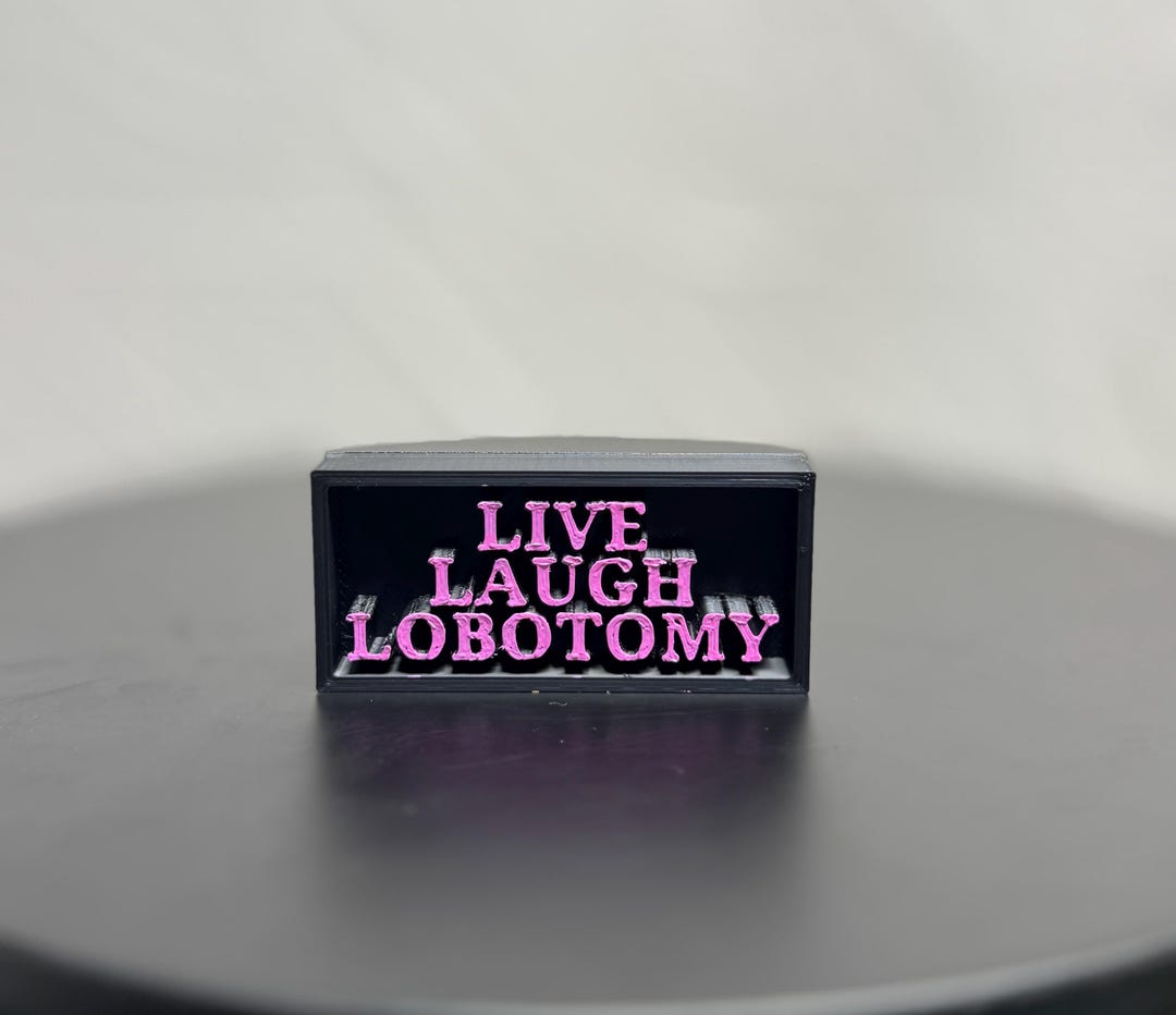 Live, Laugh, Lobotomy Sign – Personalized Office Art, Hand-painted ...